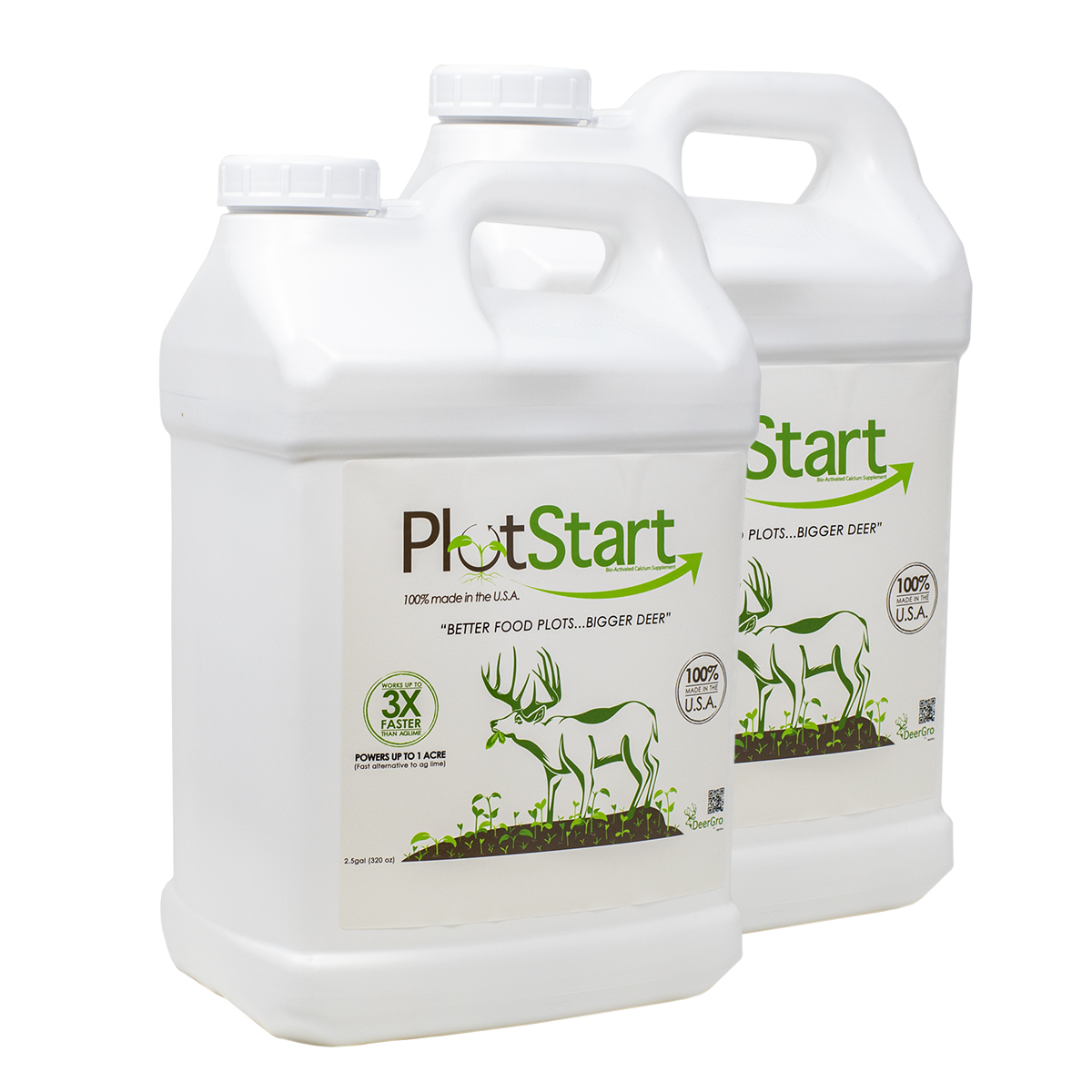 PlotStart™ & PlotBoost™ Combo Pack (2 acre) - DeerGro Food Plot Spray