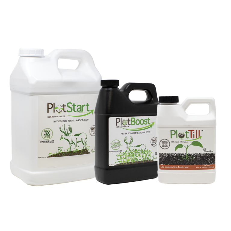 PlotStart™ & PlotBoost™ Combo Pack (2 acre) - DeerGro Food Plot Spray